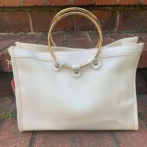 Rampage | Bags | Nwt Rampage Womens Handbag Convertible White Gold Ring ...